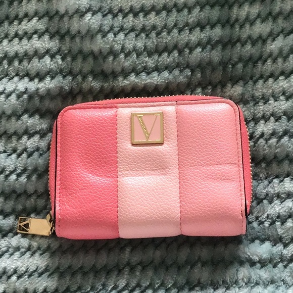 Victoria's Secret | Bags | Victorias Secret Pink Compact Wallet With ...